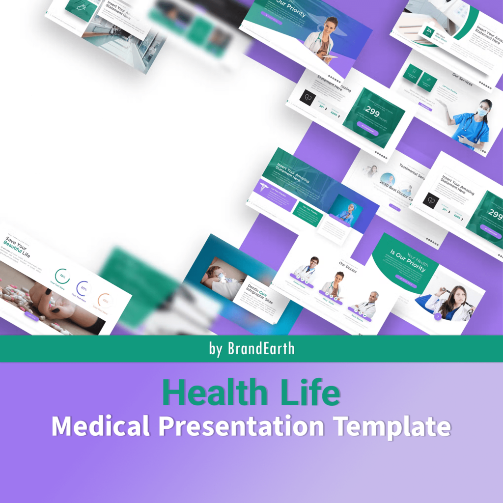 Health Life Medical Presentation Template – MasterBundles