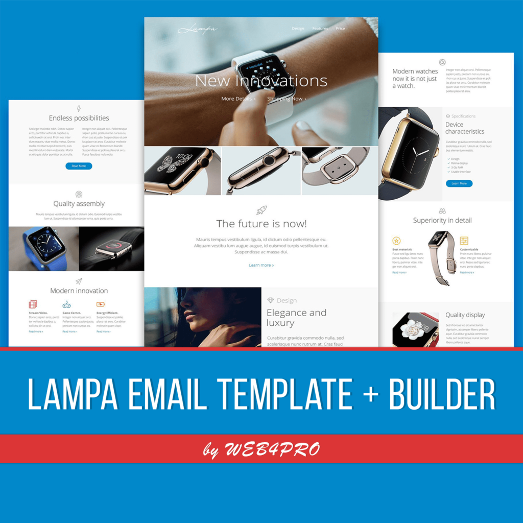 Lampa Email Template + Builder – MasterBundles