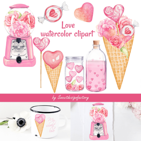 Love Watercolor Clipart – MasterBundles