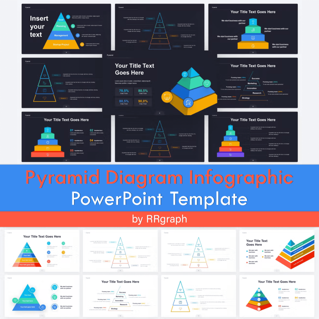Pyramid Chart Infographic PowerPoint Template – MasterBundles
