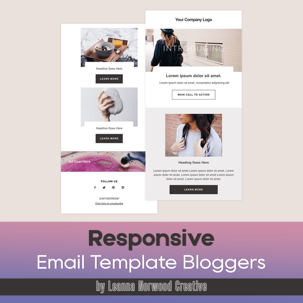 Responsive Email Template Bloggers – MasterBundles