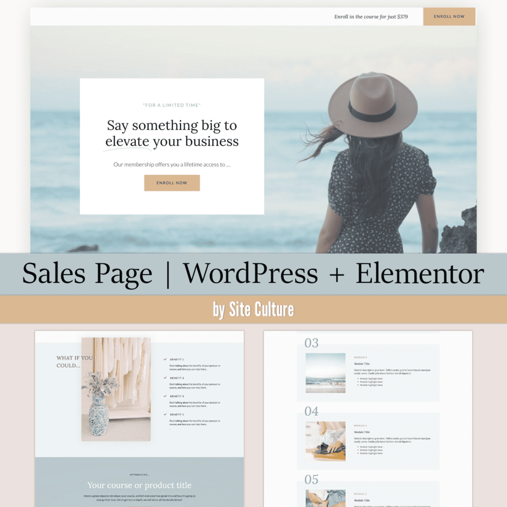 Sales Page | WordPress + Elementor – MasterBundles
