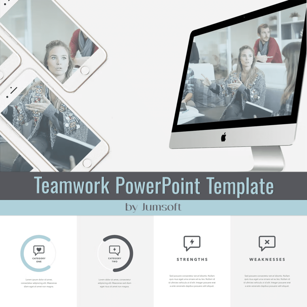 Teamwork PowerPoint Template – MasterBundles