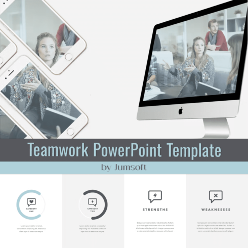 Teamwork PowerPoint Template – MasterBundles