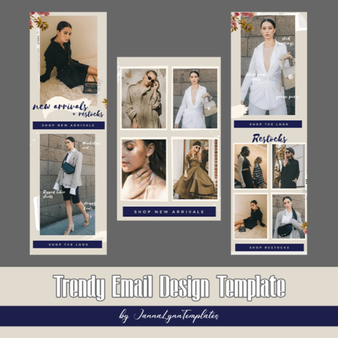 Trendy Email Design Template – MasterBundles