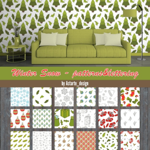 Winter Snow - Patterns & Lettering – MasterBundles
