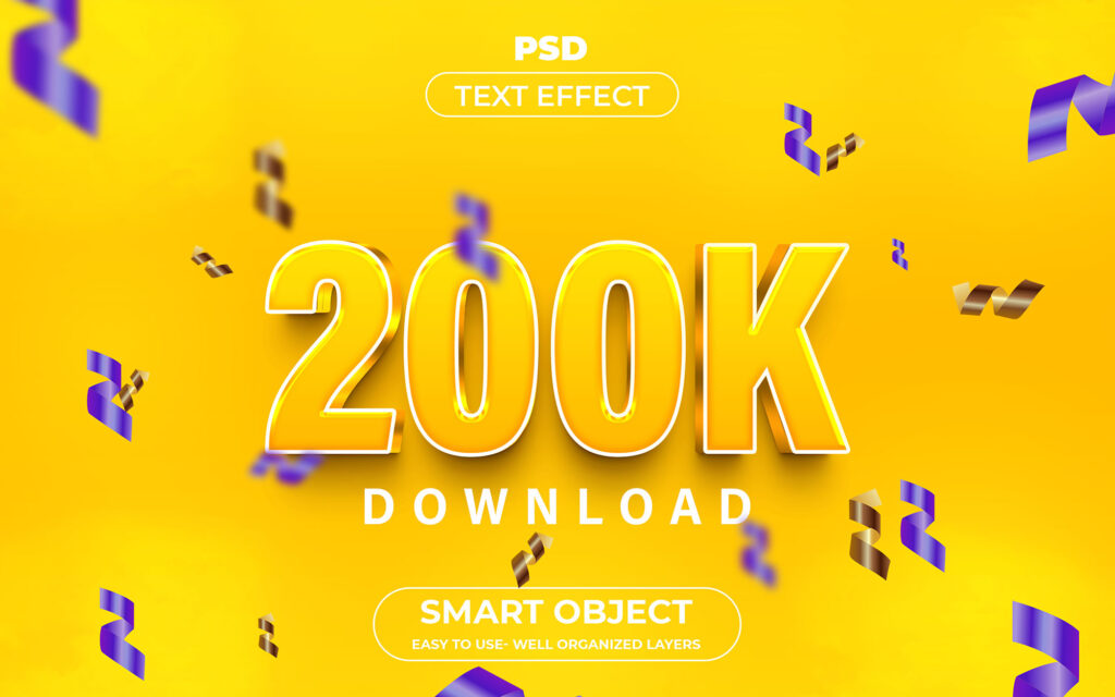 3d text effect style bundle template - MasterBundles