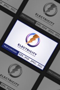 Double Lightning Volt 3D Logo Vector – MasterBundles
