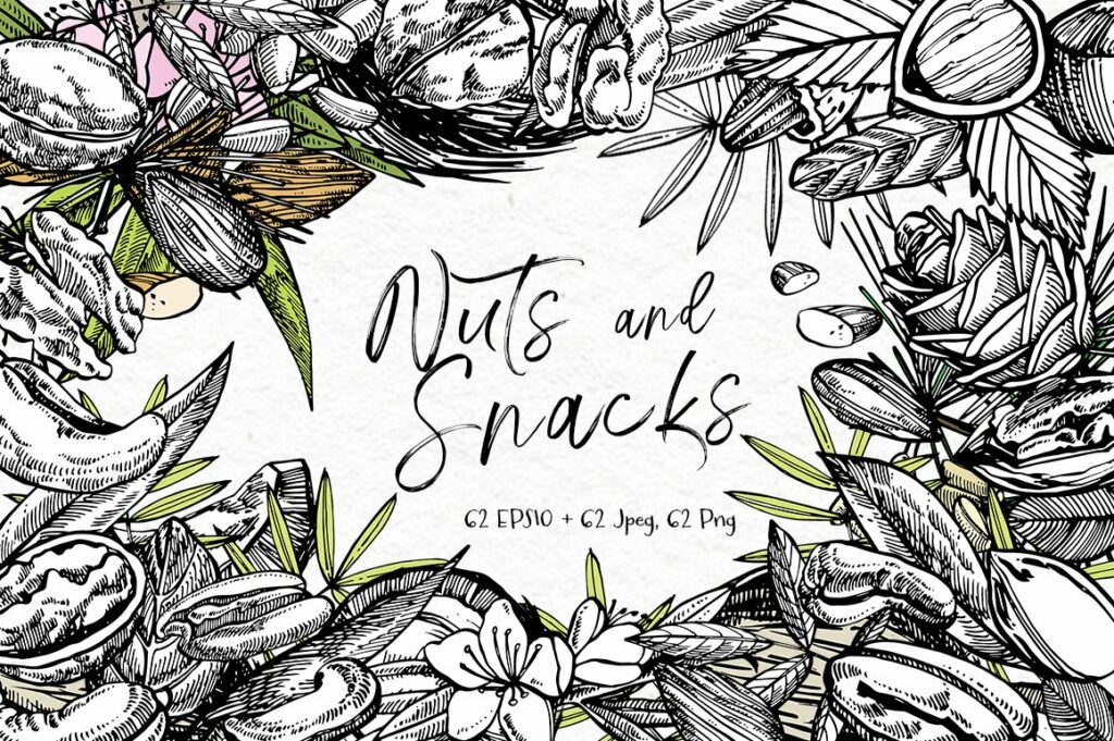 Nuts and Snacks – MasterBundles