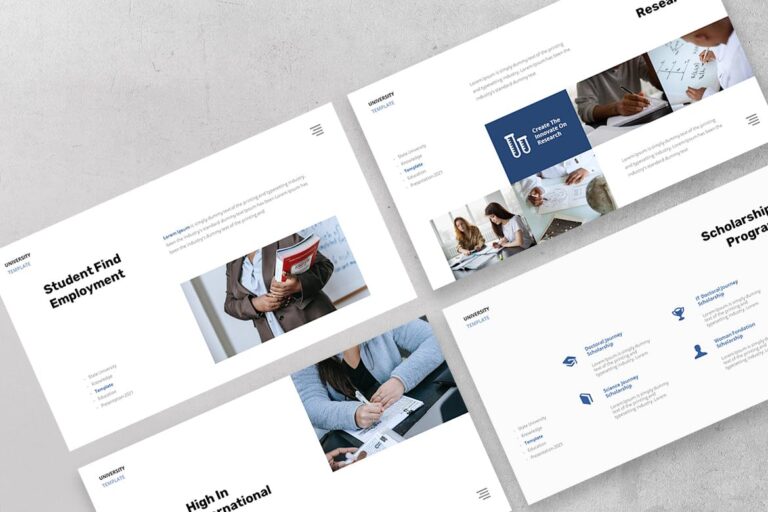 Education University Presentation Slide – MasterBundles