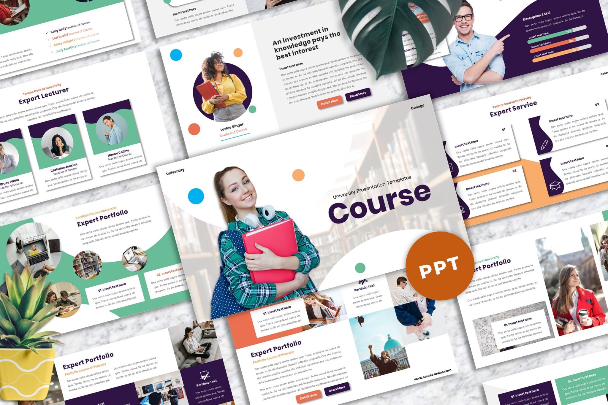 Course - University Powerpoint Templates – MasterBundles