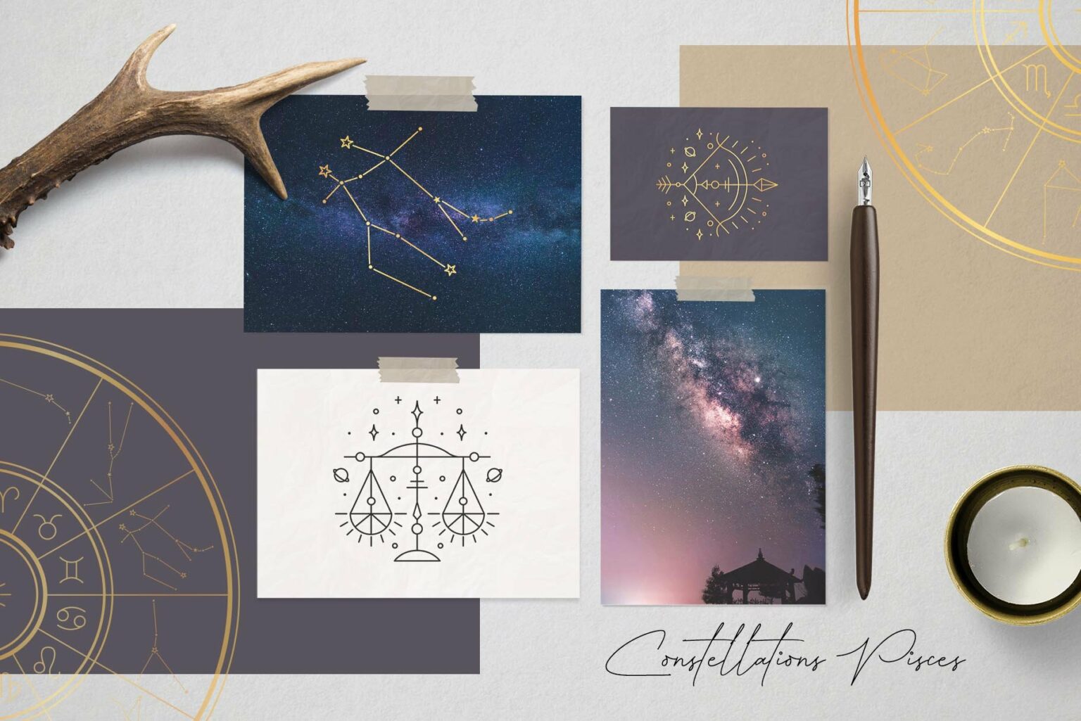 Zodiac Signs and Constellation Illustrations – MasterBundles