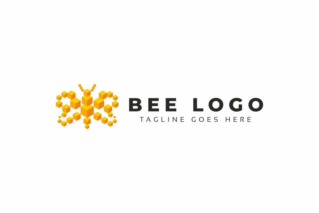 Bee 3D Logo – MasterBundles