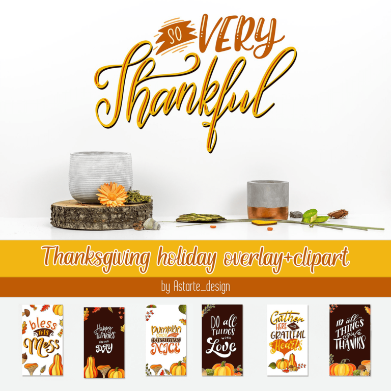 Happy Thanksgiving Pumpkins Clipart | Master Bundles