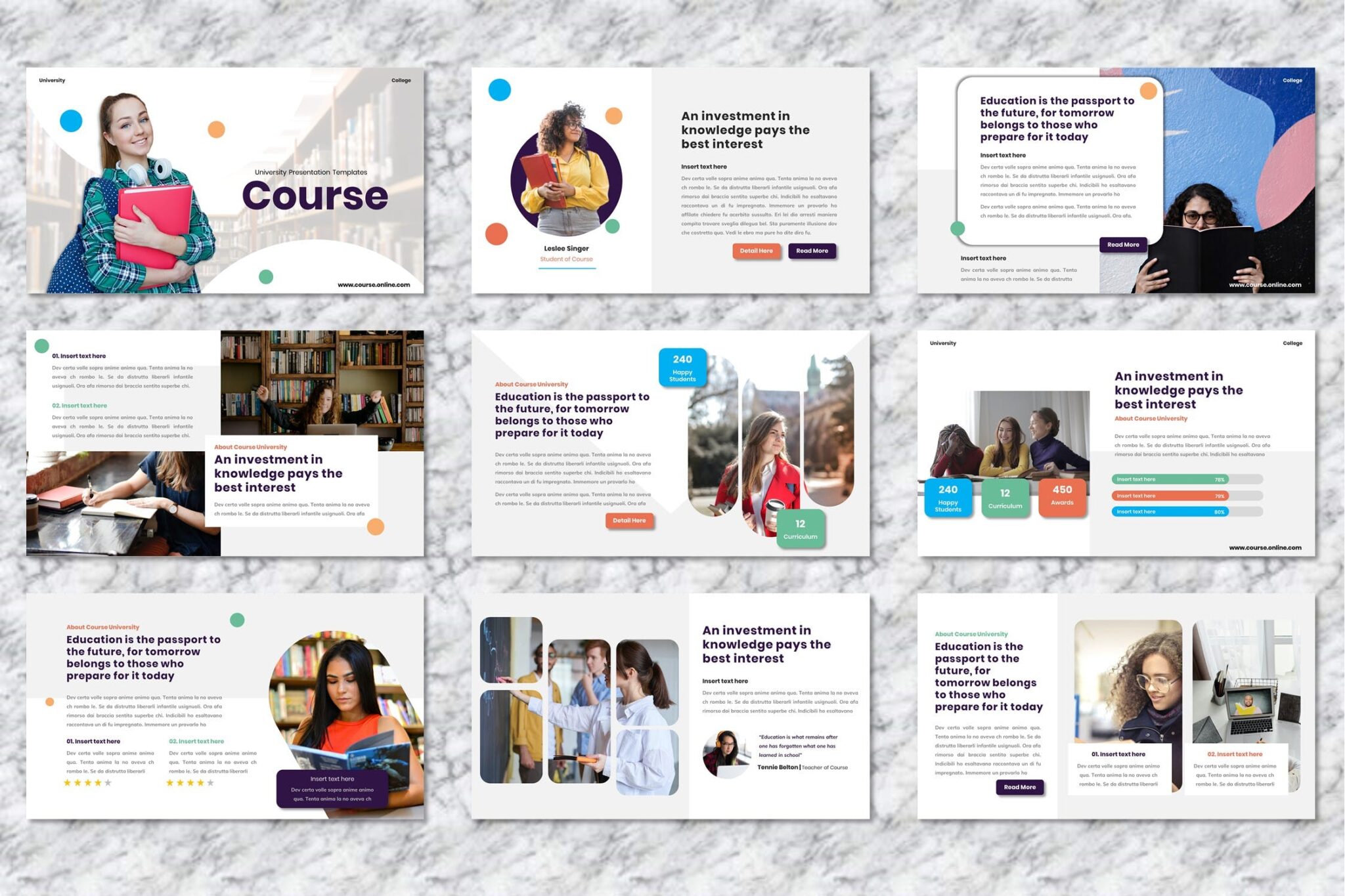 Course - University Powerpoint Templates – MasterBundles