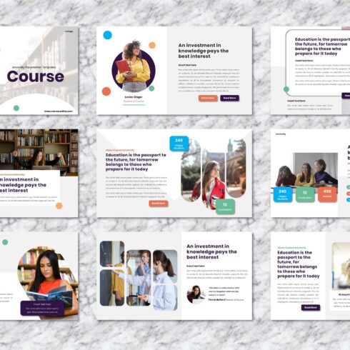 Course - University Powerpoint Templates – MasterBundles