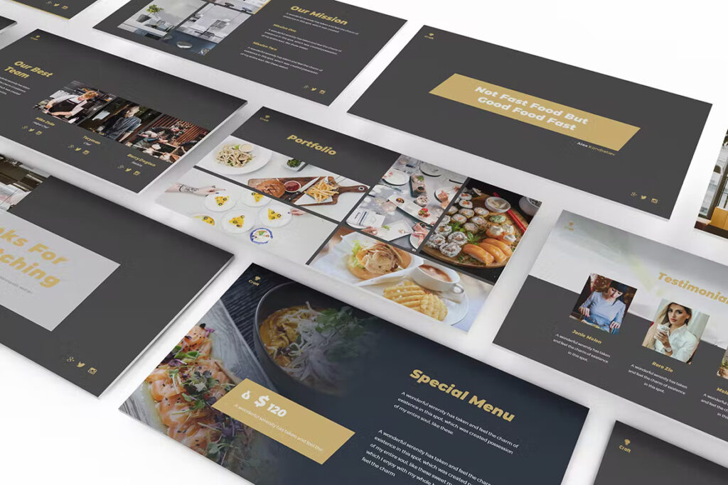 Craft Kitchen Powerpoint Template – MasterBundles