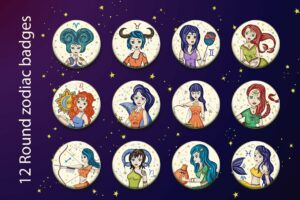 Zodiac Nymphs. Big Graphic Set. | Master Bundles