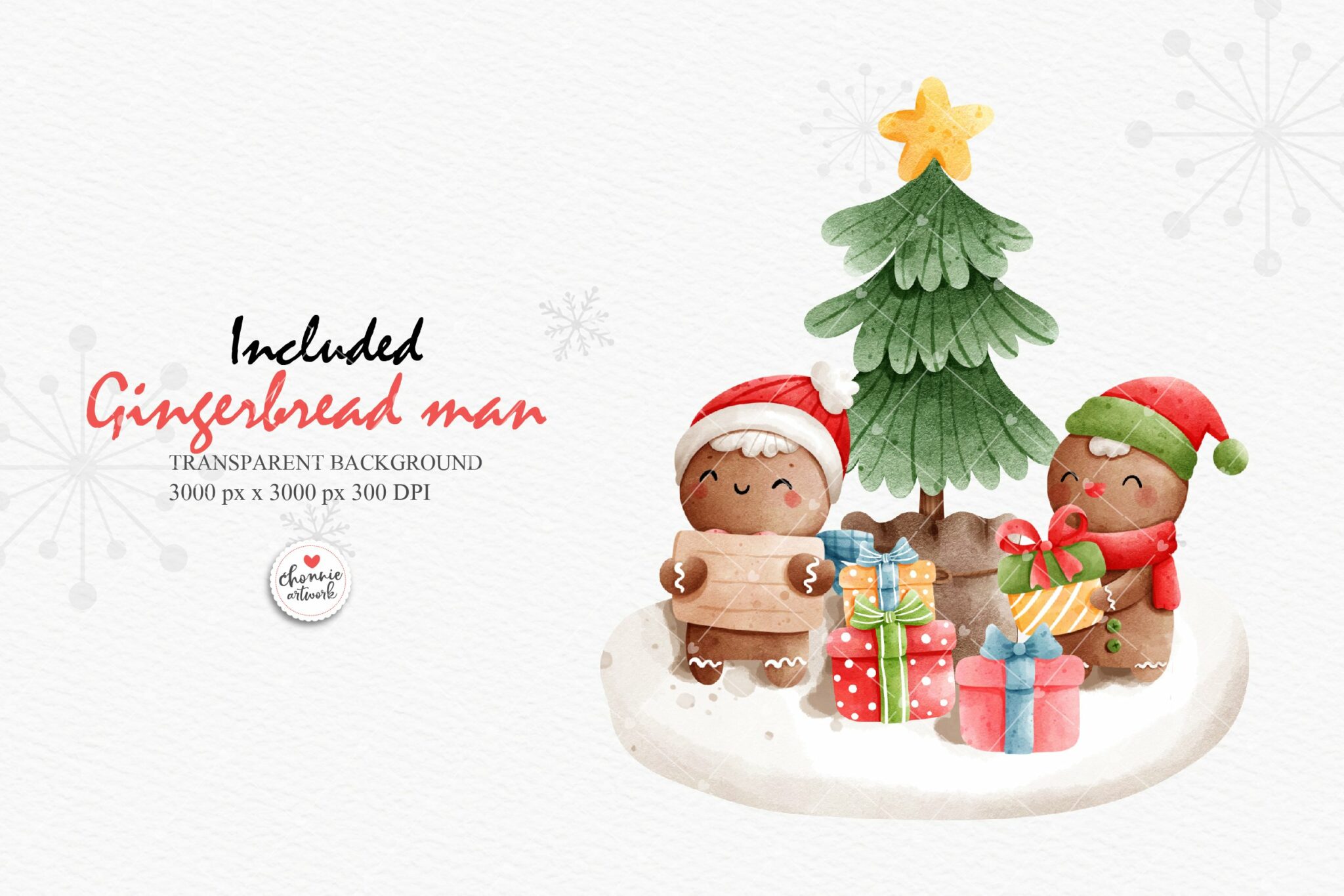 Christmas Gingerbread Man Clipart – MasterBundles
