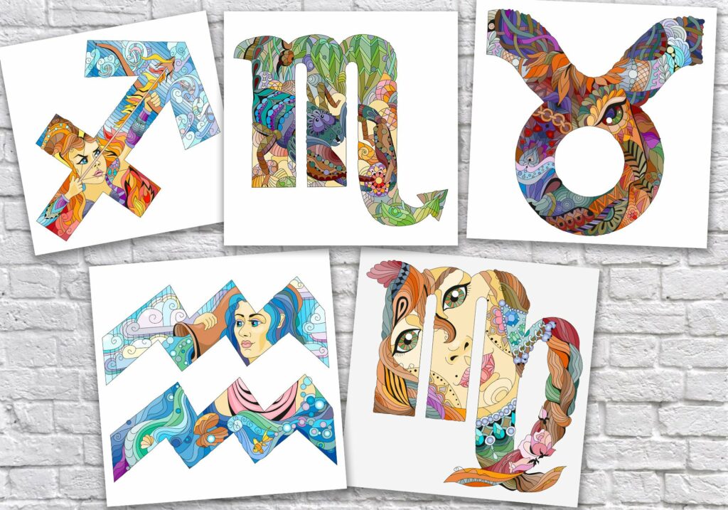 Set of Beautiful Zodiac Signs – MasterBundles