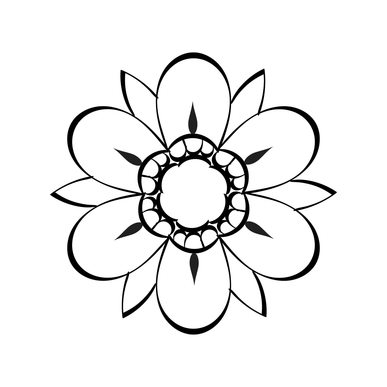 12 Floral Art Drawing With Line-Art - MasterBundles