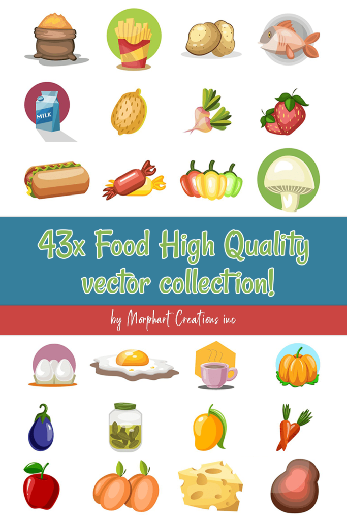 43 Food High Quality Vector Collection – MasterBundles