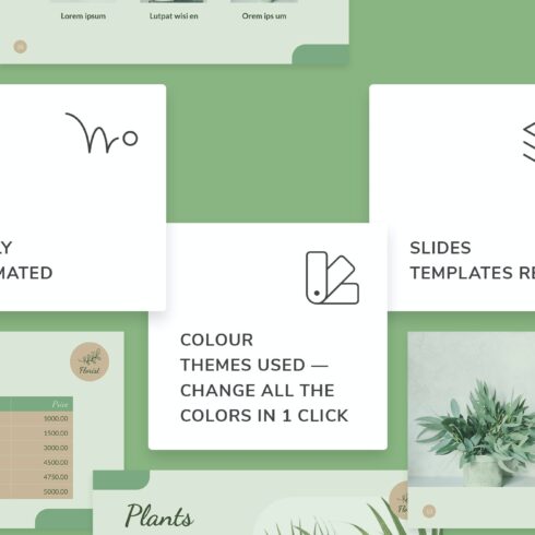 Flower Shop PowerPoint Presentation Template | MasterBundles
