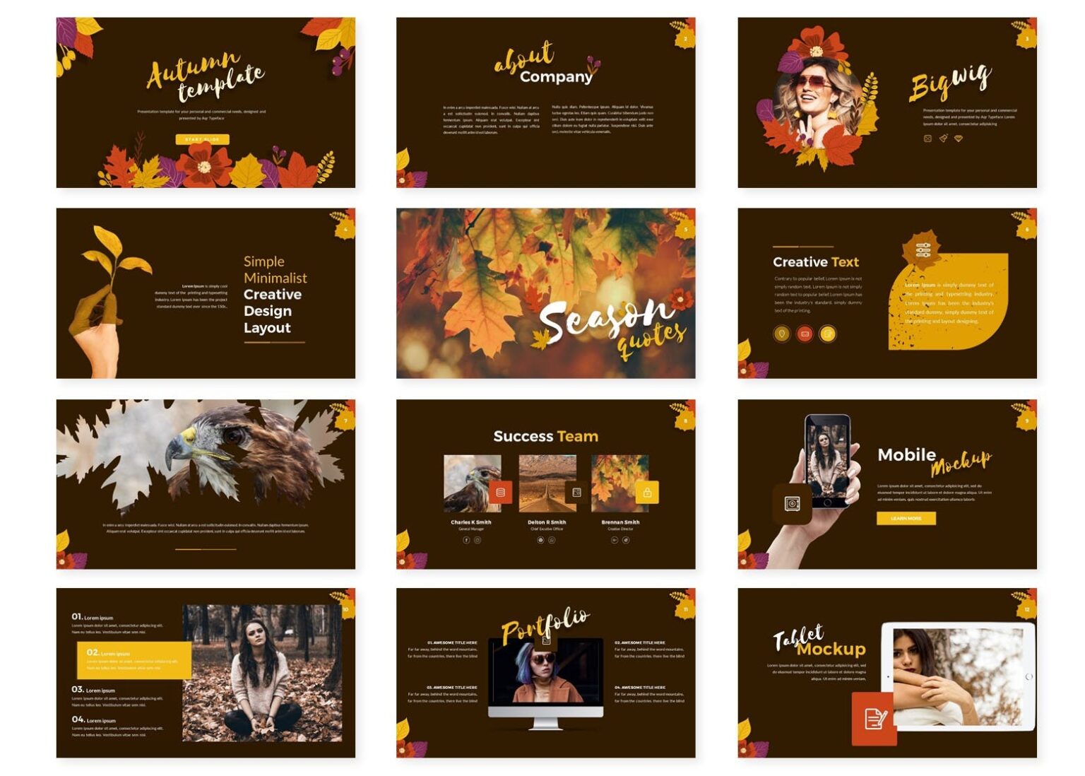 Autumn - Powerpoint Template – MasterBundles