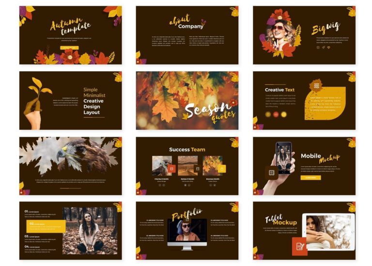 Autumn - Powerpoint Template – MasterBundles