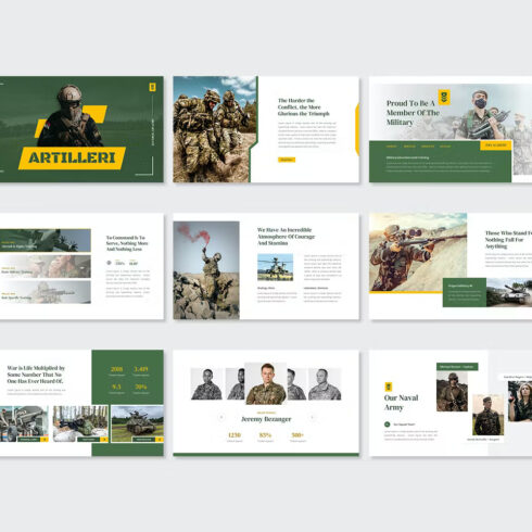 Artilleri — Military & Army PowerPoint Template | Master Bundles