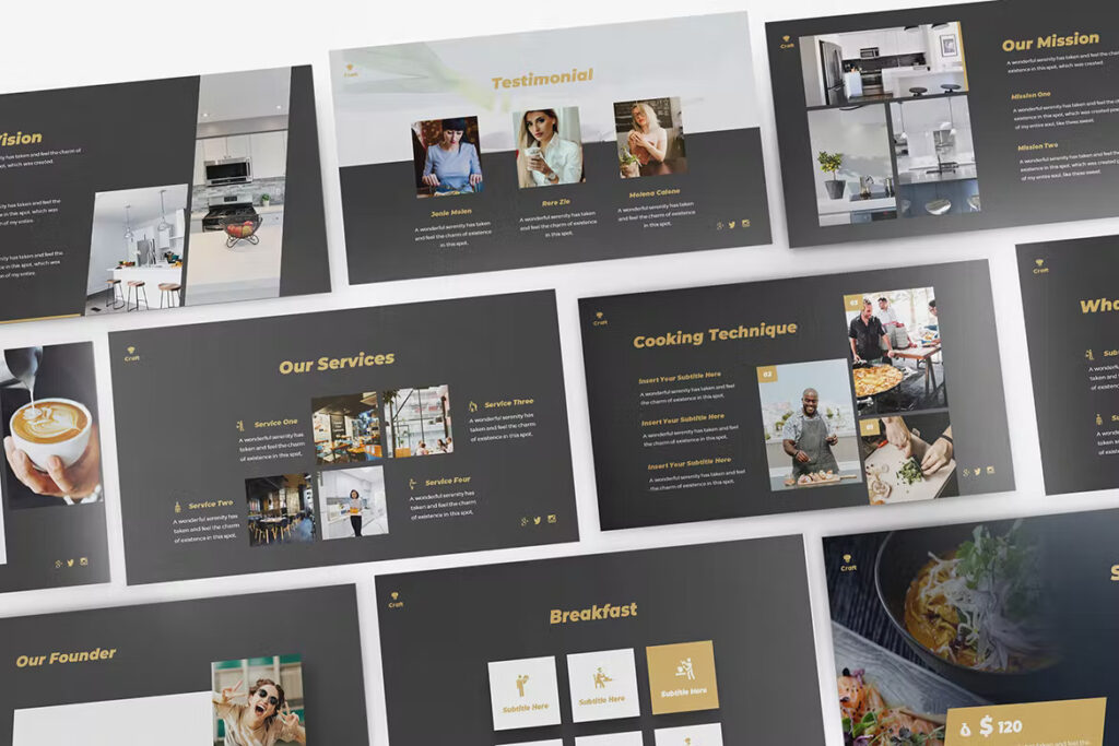 Craft Kitchen Powerpoint Template – MasterBundles