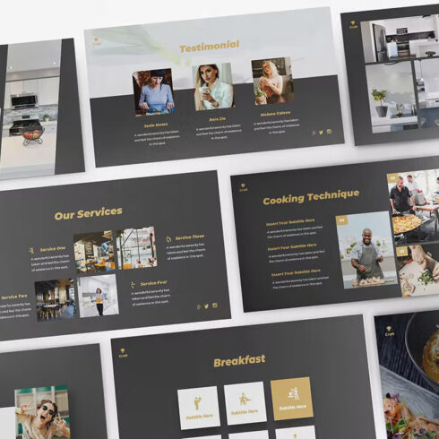 Craft Kitchen Powerpoint Template | MasterBundles