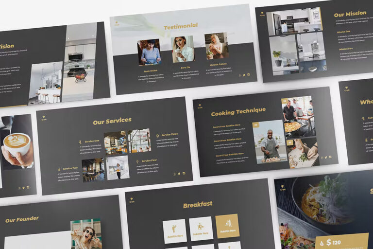 Craft Kitchen Powerpoint Template – MasterBundles