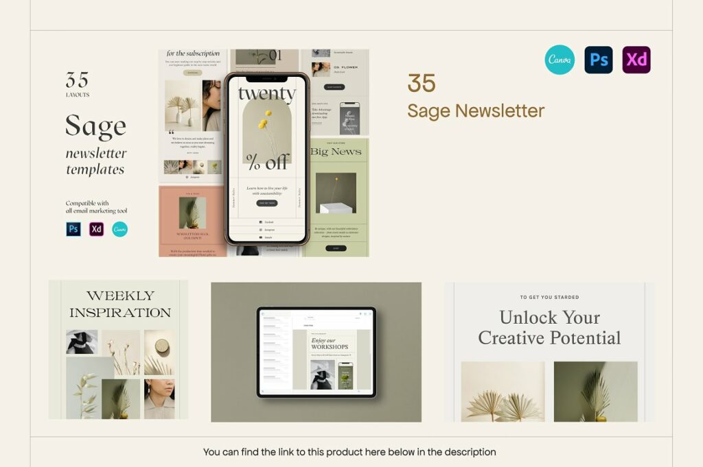 4 in1 Big Bundle Newsletter Templates – MasterBundles