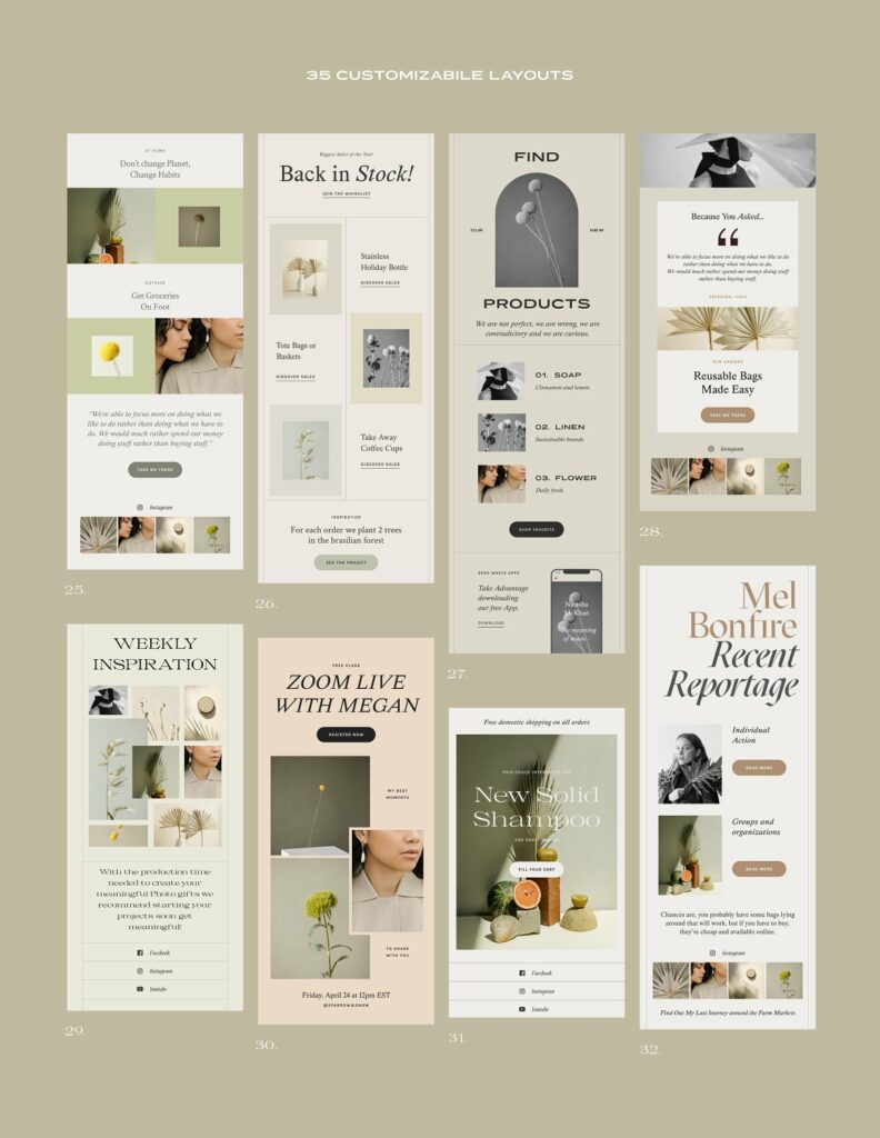 4 in1 Big Bundle Newsletter Templates – MasterBundles