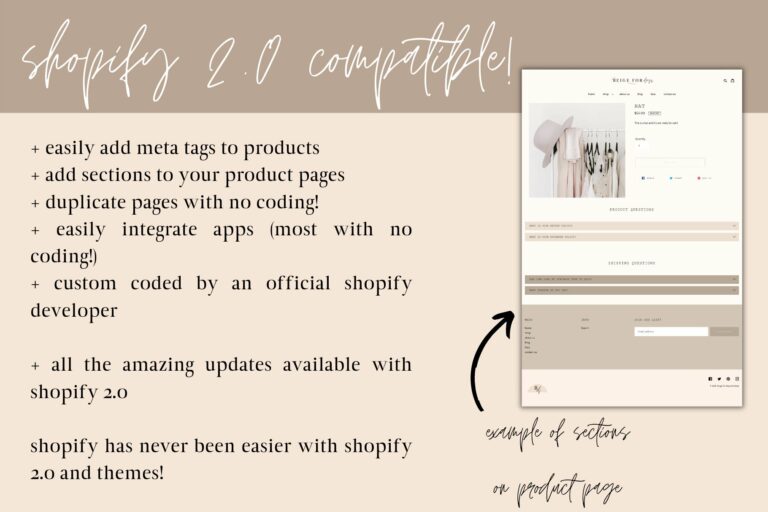 Shopify Template I Beige For Days – MasterBundles