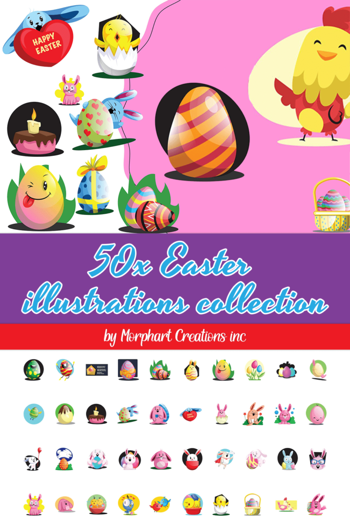 50 Easter Illustrations Collection – MasterBundles