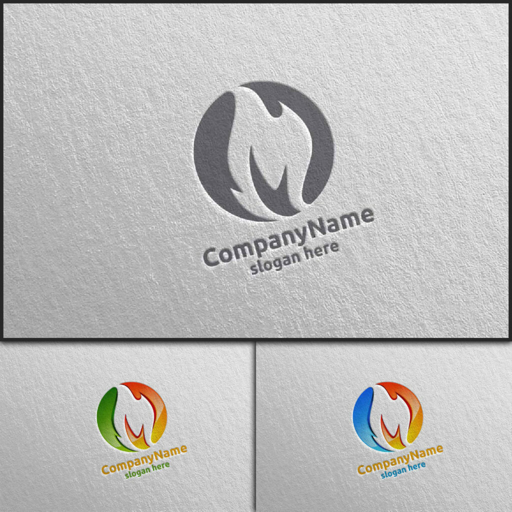 3D Fire Flame Element Logo Design 1 – MasterBundles