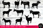 Mule Silhouette Clipart | Master Bundles
