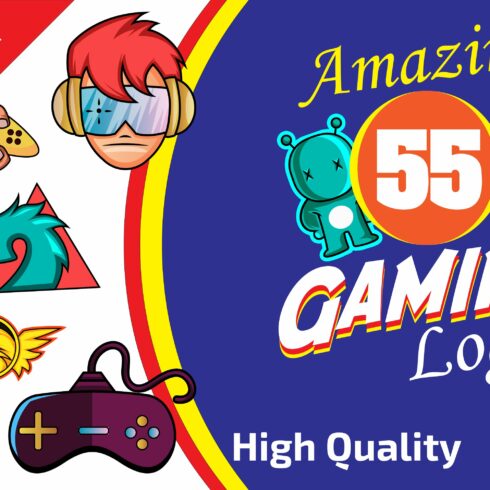 55 Huge Gaming Logo Collection – MasterBundles