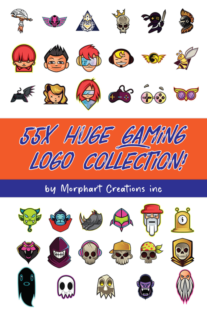 55 Huge Gaming Logo Collection – MasterBundles
