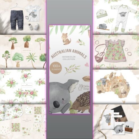 Australian Animals Watercolor Set – MasterBundles