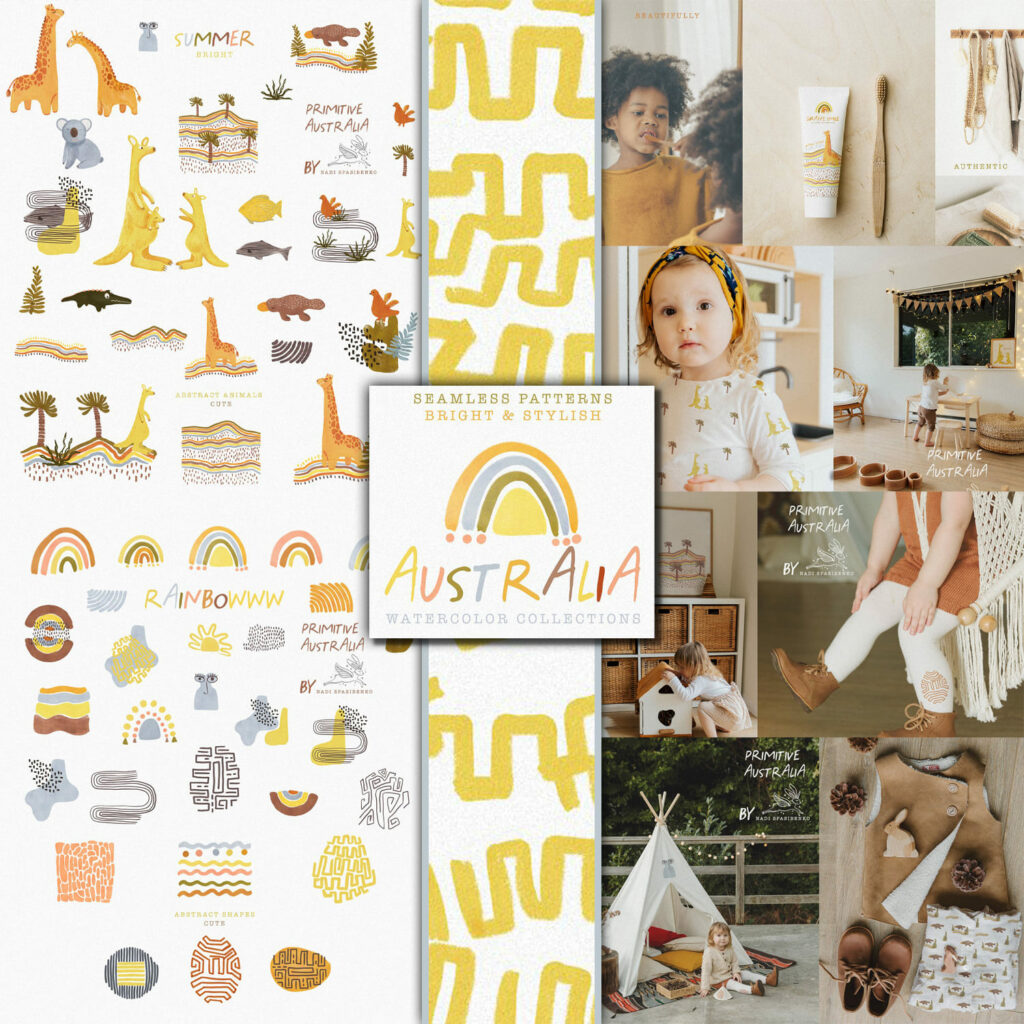 Australian Animals Clipart Watercolor | Master Bundles