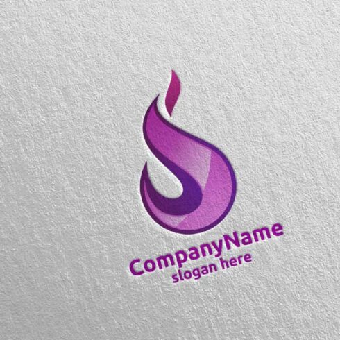 3D Fire Flame Element Logo Design 6 | Master Bundles
