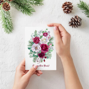 Set of Watercolor Winter Bouquets | MasterBundles