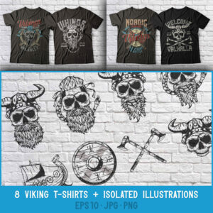 Norse Viking SVG T-shirt Designs Bundle – MasterBundles