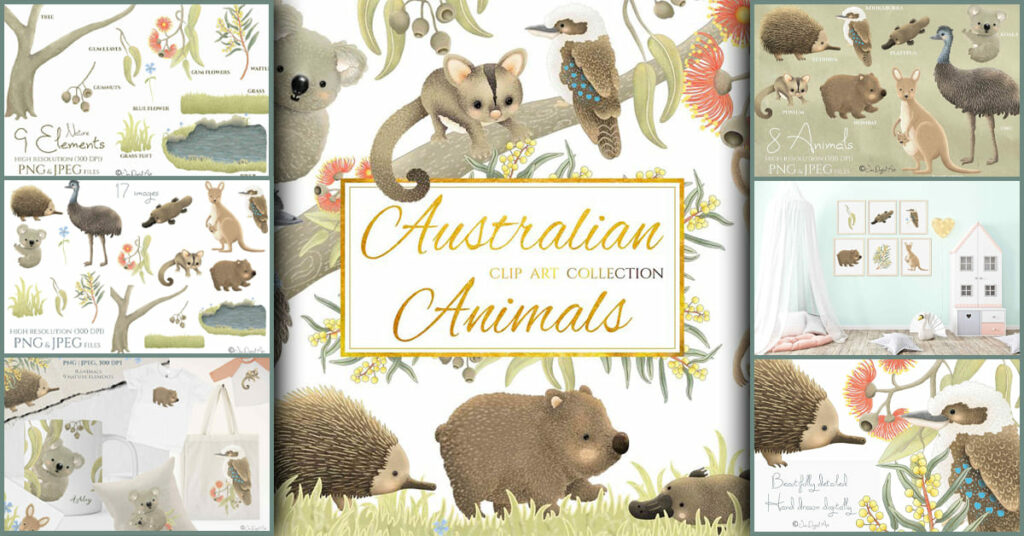 Australian Animals Collection – MasterBundles