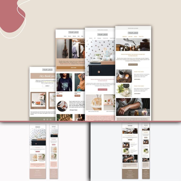 5 Mailchimp Email Templates – MasterBundles