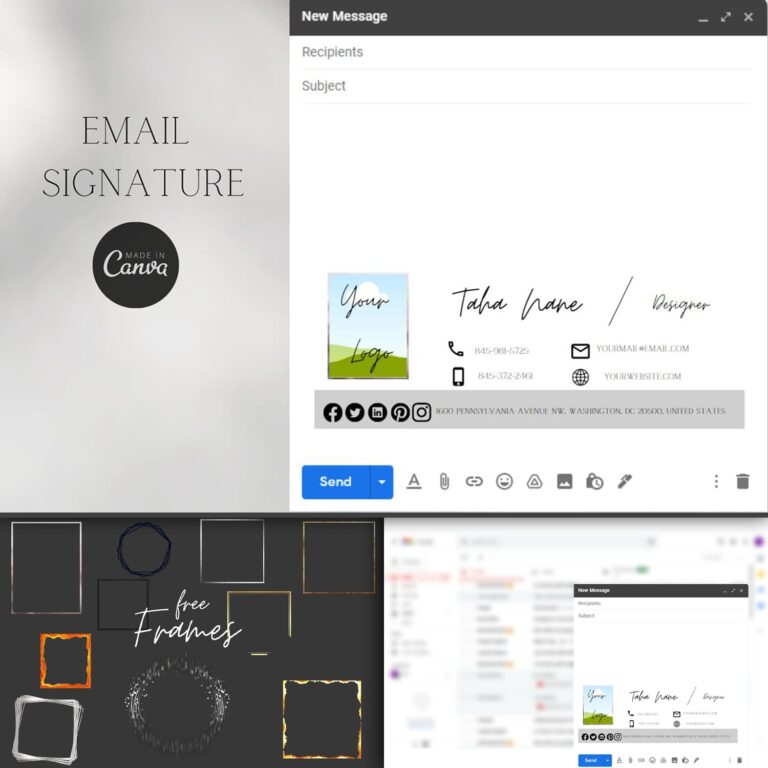 Email Signature Canva Template – MasterBundles