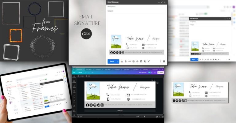 Email Signature Canva Template – MasterBundles
